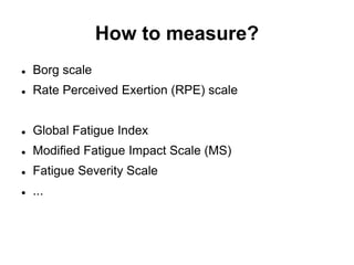 Fatigue and EMG | PDF