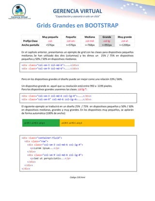 grids grandes en bootstrap | PDF