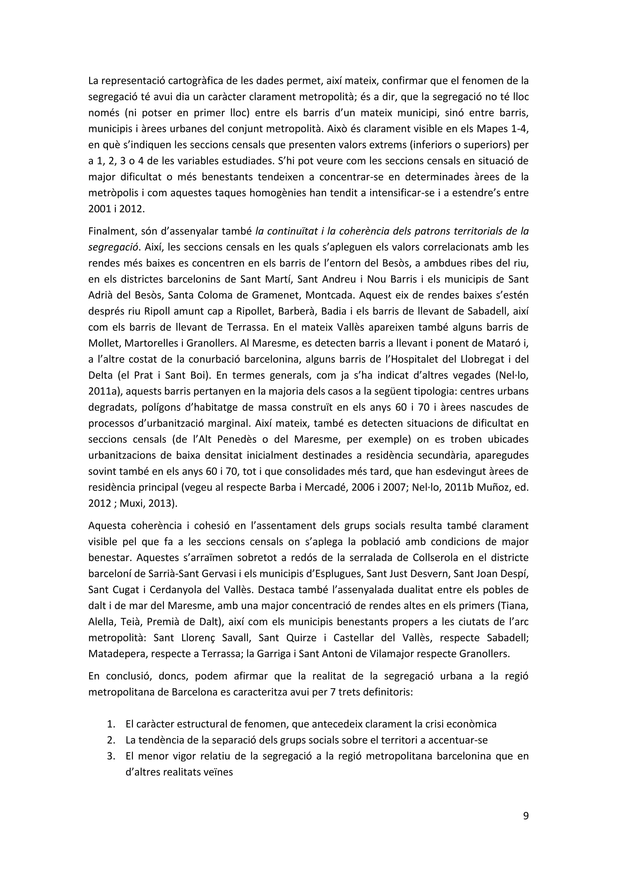 La segregació urbana a la regió metropolitana de Barcelona | PDF