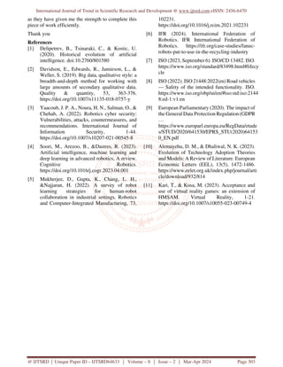 Machine Minds, Mechanical Might The Pinnacle of Ai Driven Robotics | PDF