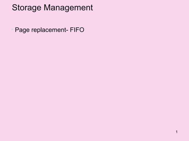 41 page replacement fifo | PPT