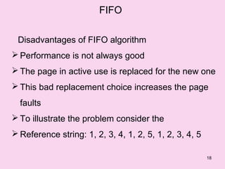 41 page replacement fifo | PPT