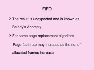 41 page replacement fifo | PPT