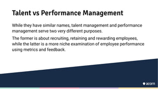 Performance Management or Talent Management? | PDF