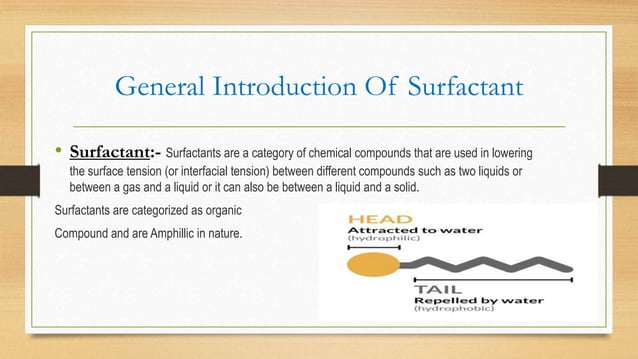 Degradation of surfactant | PPTX | Chemistry | Science