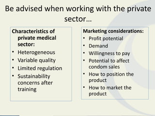 Use of private sector approaches and ICT as a scale-up strategy for ...