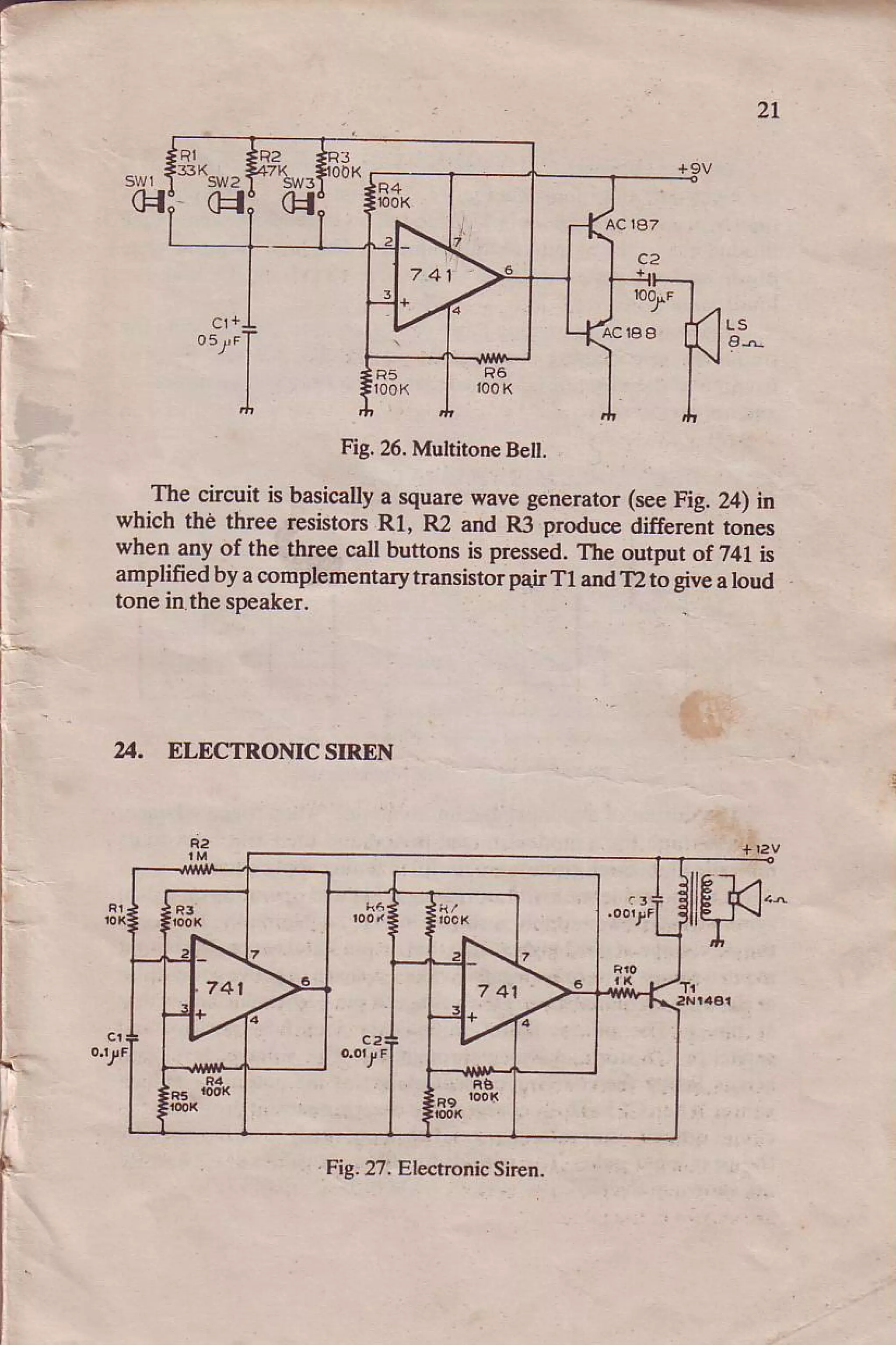 41 projects using ic 741 op amp | PDF