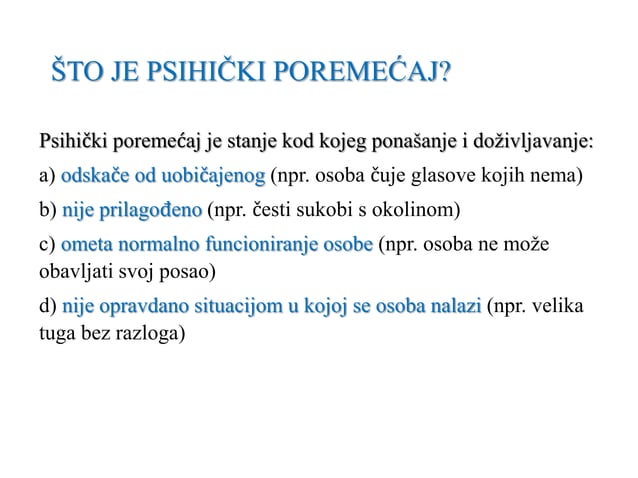 Psihički poremećaji i tretman psihičkih poremećaja.pptx