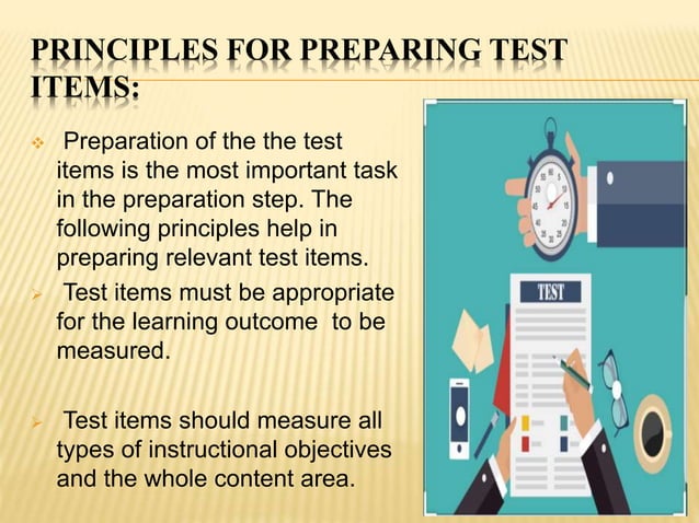 Preparing The Test Items | PPTX