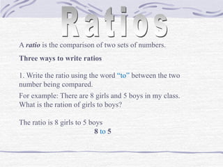RATIO AND PROPORTION | PPT