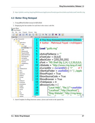 The Ring programming language version 1.3 book - Part 5 of 88 | PDF