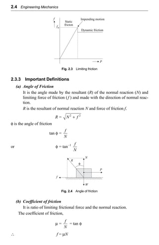 friction Engineering machanics | PDF