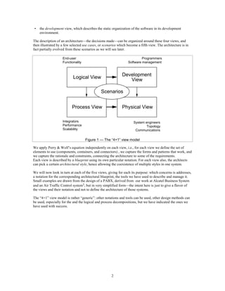 4+1view architecture | PDF | Programming Languages | Computing