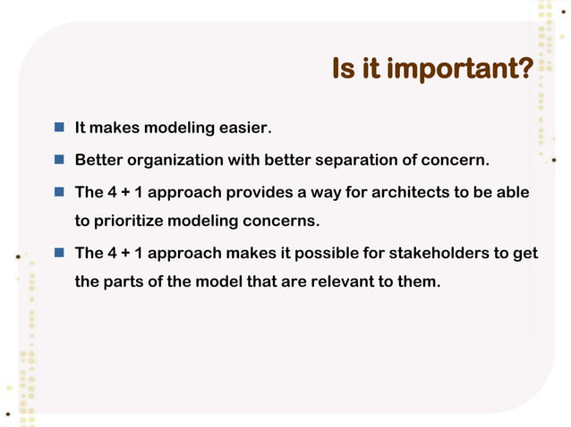 4+1 view model | PPTX