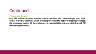Case Study on Cray T3E Architecture | PDF