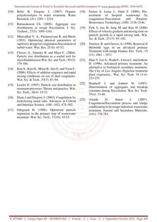 Wastewater Treatment Process by Physico Chemical Methods | PDF
