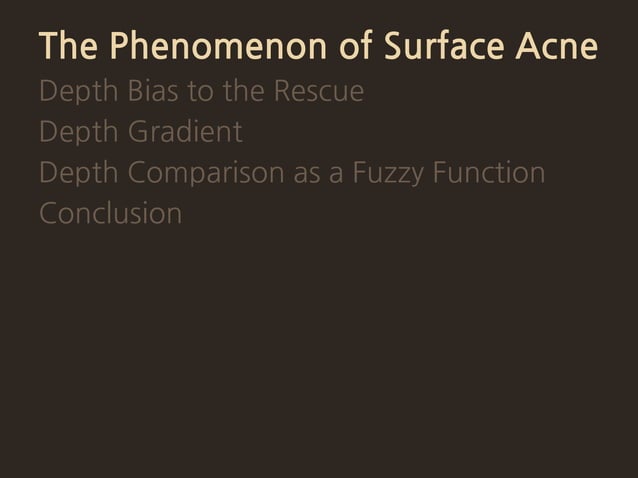 [shaderx4] 4.2 Eliminating Surface Acne with Gradient Shadow Mapping | PDF