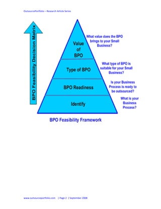 BPO Feasibility Framework | PDF
