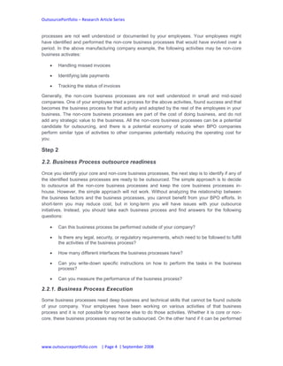 BPO Feasibility Framework | PDF