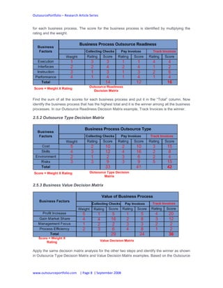 BPO Feasibility Framework | PDF