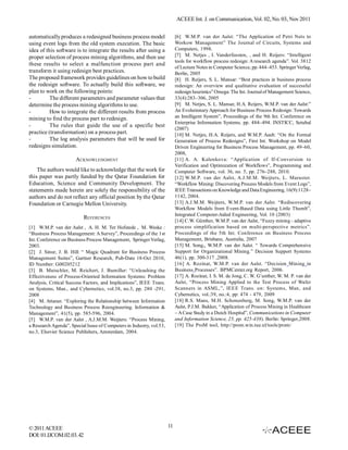 Towards a Software Framework for Automatic Business Process Redesign | PDF