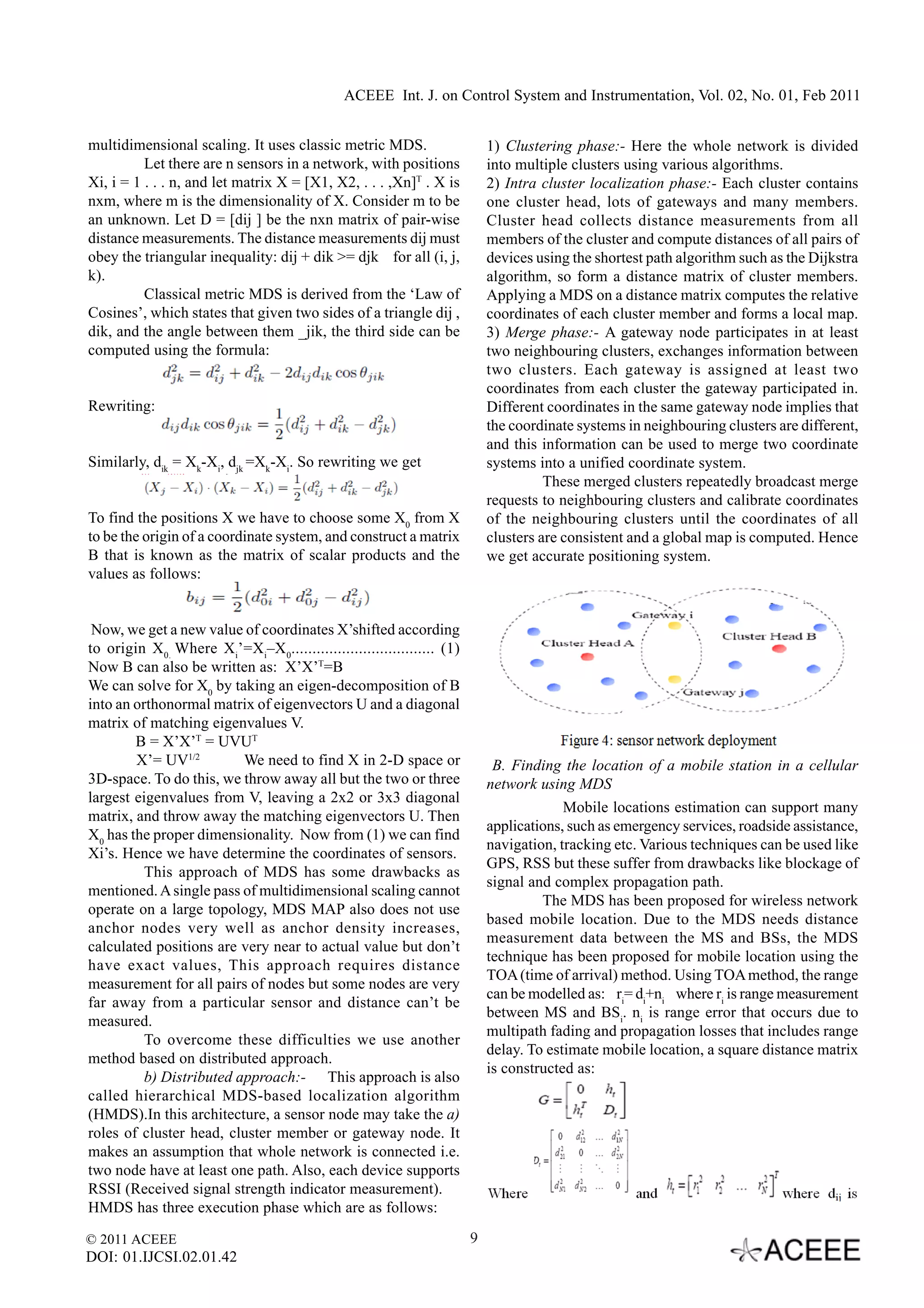 Multidimensional Scaling Algorithm And Its Current Applications In