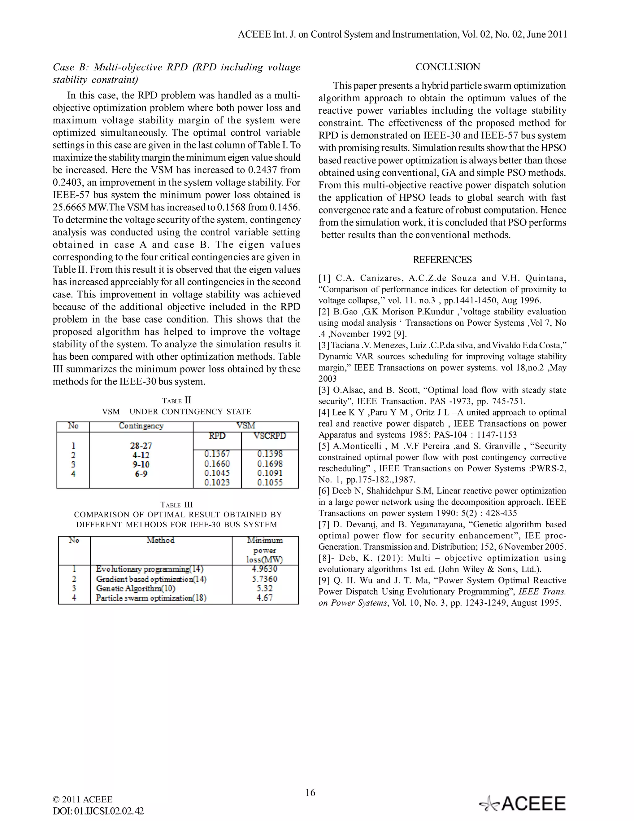 Hybrid Particle Swarm Optimization For Multi Objective Reactive Power Optimization With Voltage 