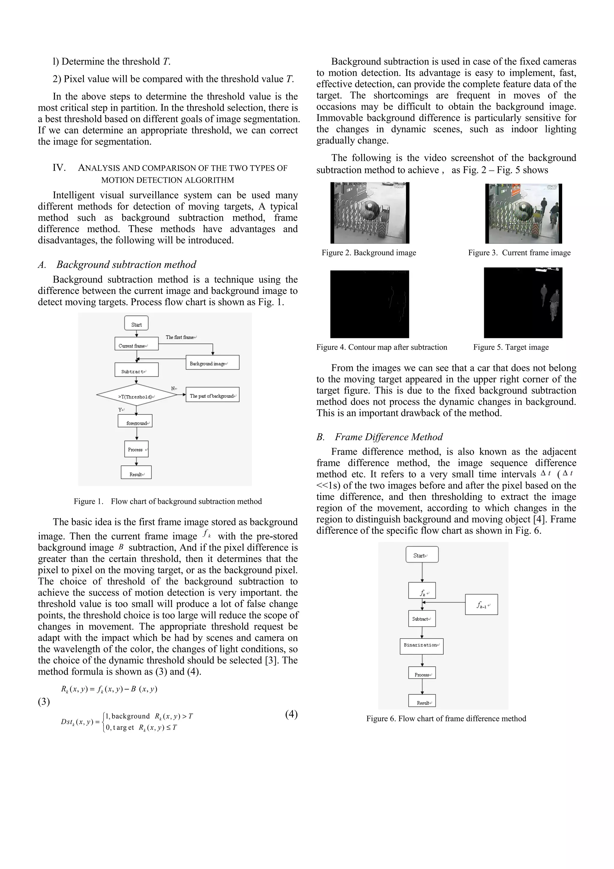 A Moving Target Detection Algorithm Based on Dynamic Background | PDF | Photo Editing Software ...