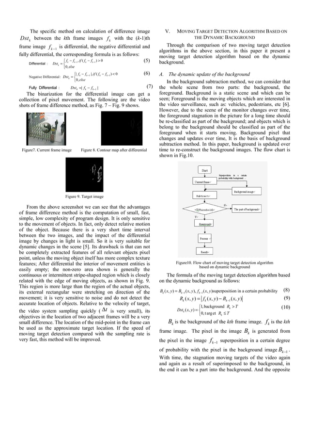 A Moving Target Detection Algorithm Based On Dynamic Background Pdf