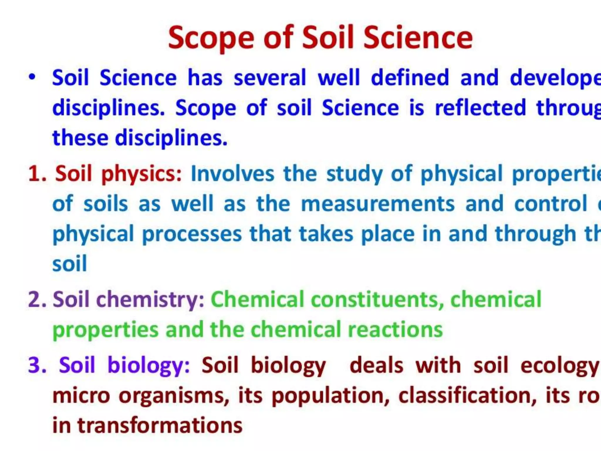 42.scope of soil science A Lecture By Mr Allah Dad khan | PPTX