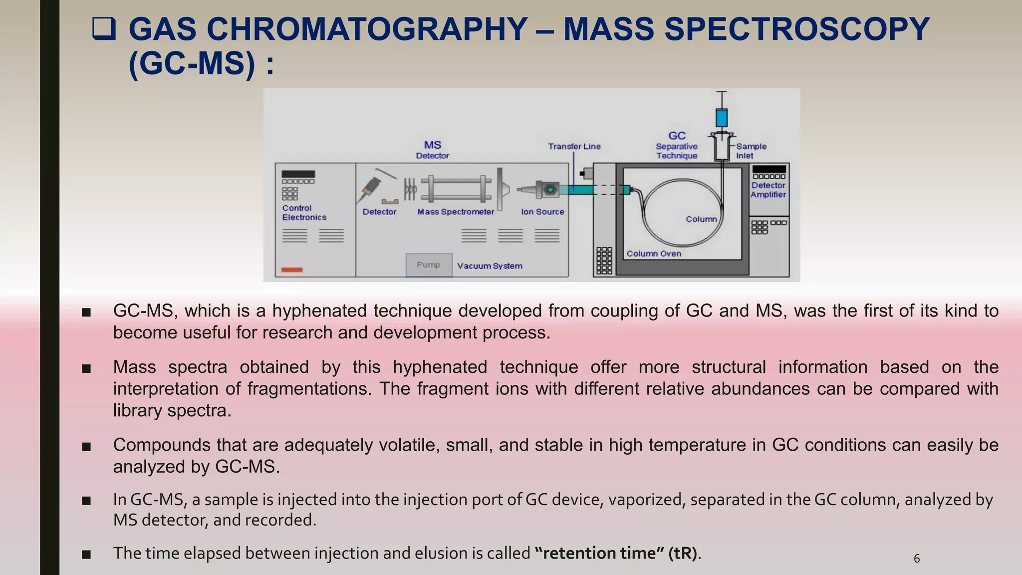 GAS CHROMATOGRAPHY-MASS SPECTROSCOPY [GC-MS] | PPTX