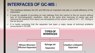 GAS CHROMATOGRAPHY-MASS SPECTROSCOPY [GC-MS] | PPTX