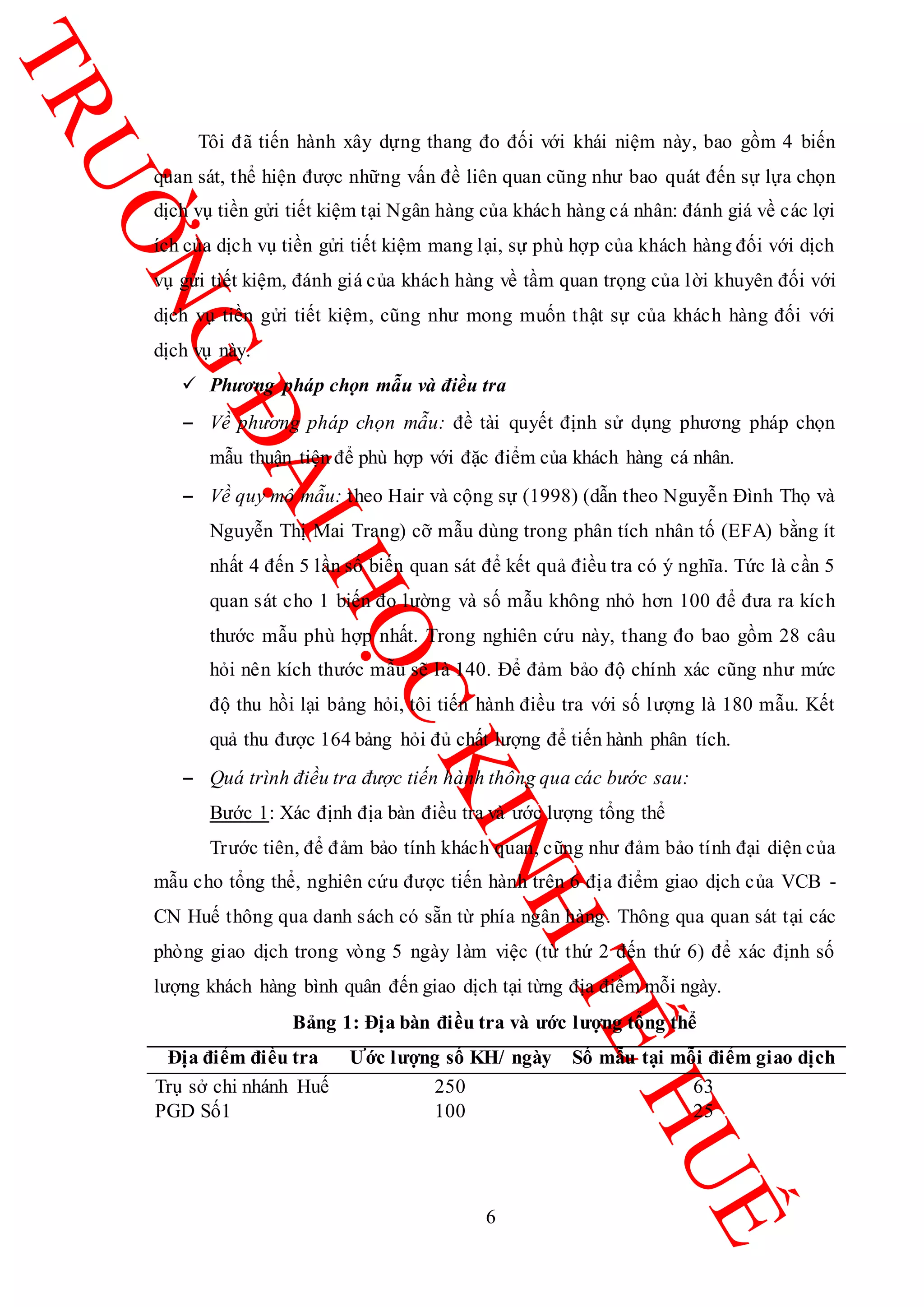 Luận văn: Nghiên cứu các nhân tố ảnh hưởng đến quyết định gửi tiền tiết kiệm của khách hàng cá ...