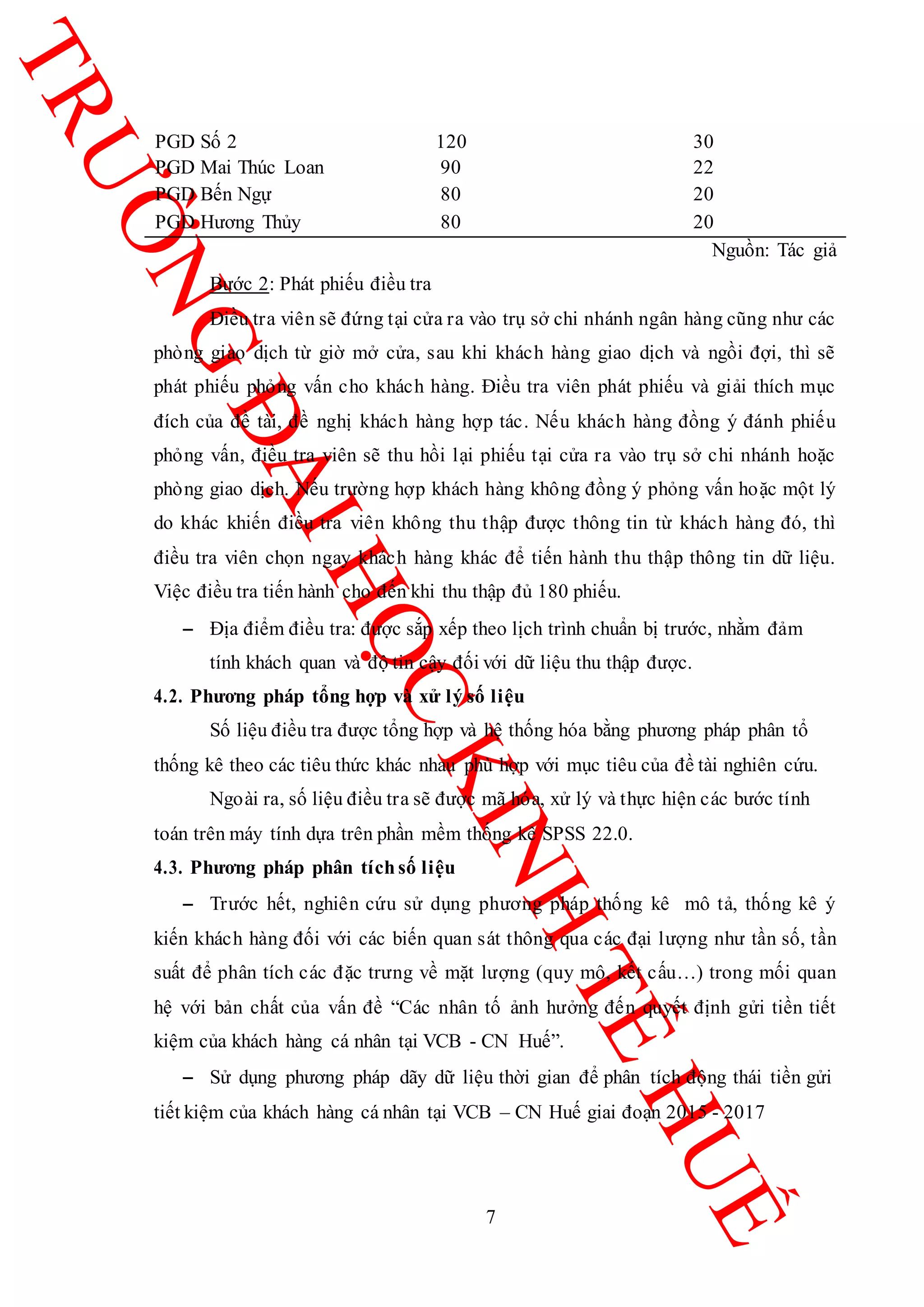 Luận văn: Nghiên cứu các nhân tố ảnh hưởng đến quyết định gửi tiền tiết kiệm của khách hàng cá ...