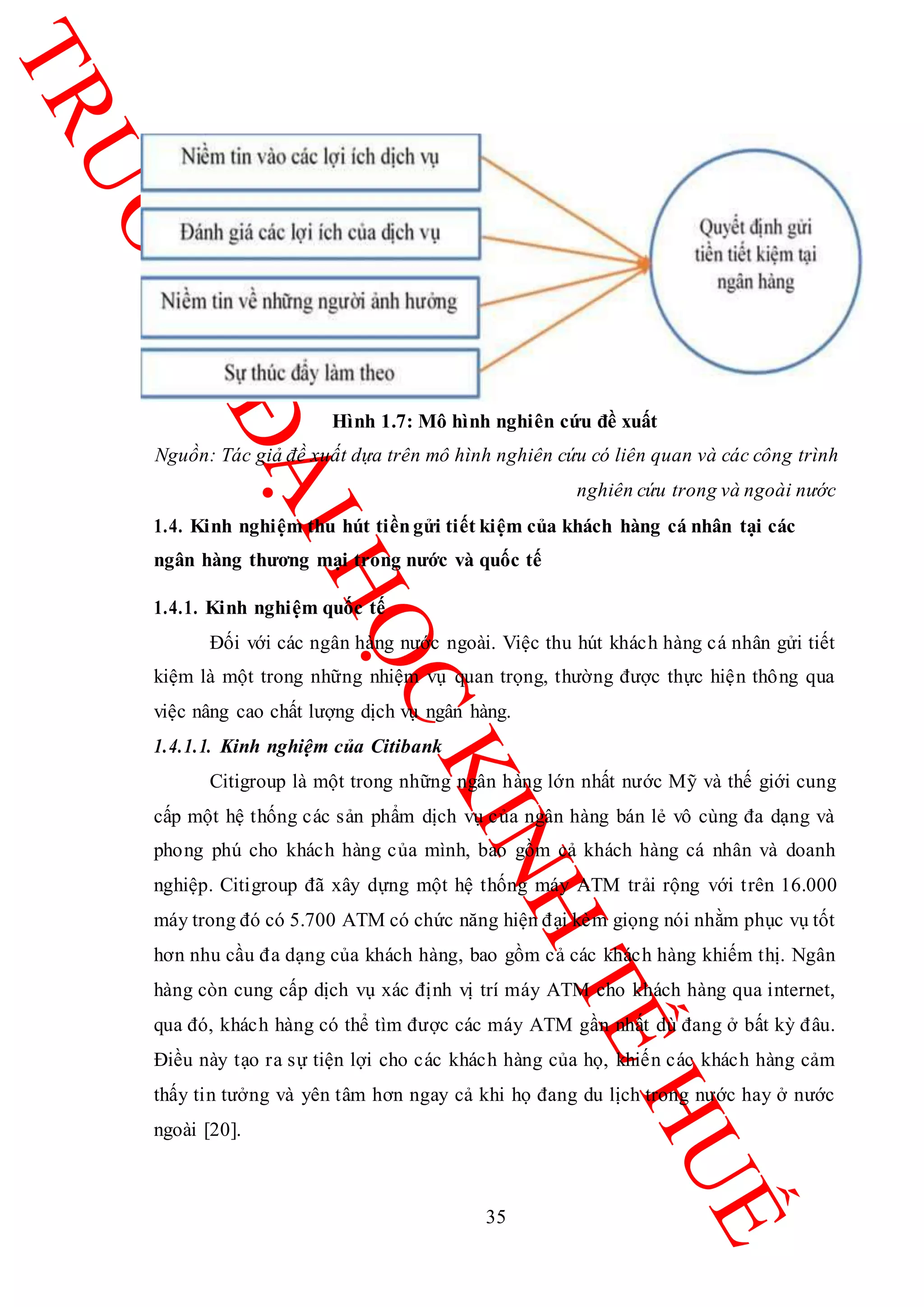 Luận văn: Nghiên cứu các nhân tố ảnh hưởng đến quyết định gửi tiền tiết kiệm của khách hàng cá ...