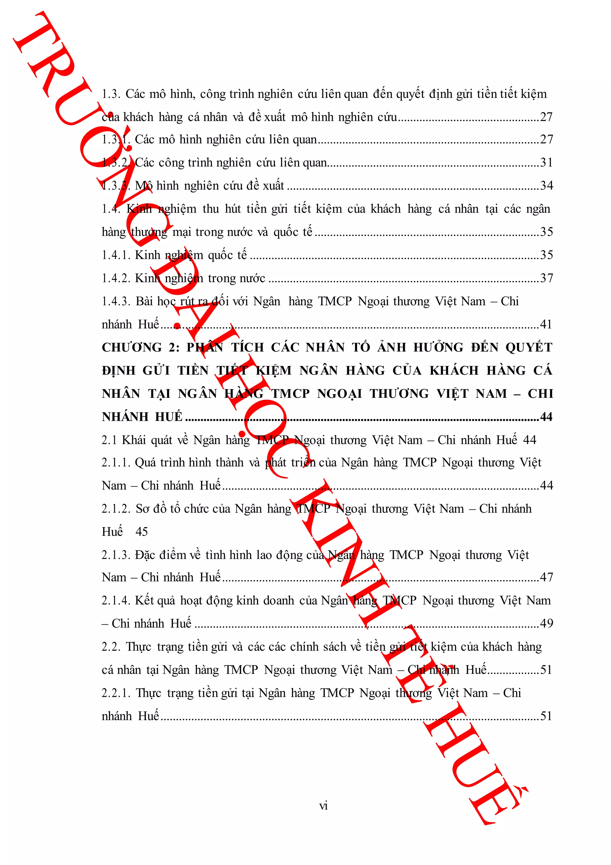 Luận văn: Nghiên cứu các nhân tố ảnh hưởng đến quyết định gửi tiền tiết kiệm của khách hàng cá ...