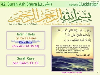 Al Quran (Chapter 42): Surah Ash Shura [The Consultation] | PDF