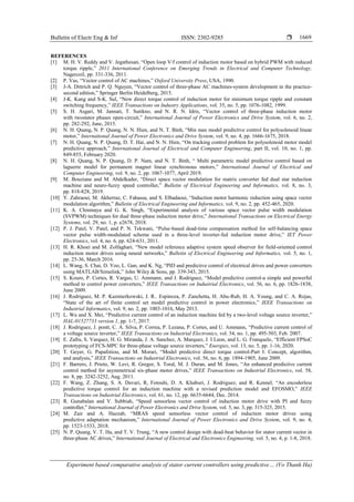 Experiment based comparative analysis of stator current controllers using predictive current ...