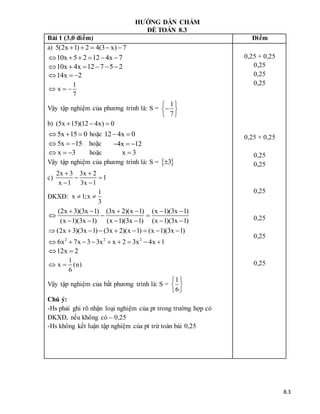 Đề Thi HK2 Toán 8 - THCS Phan Văn Trị | PDF