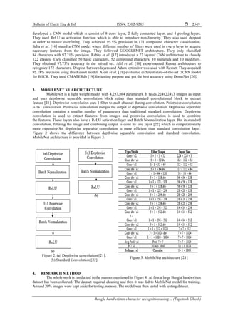 Bangla handwritten character recognition using MobileNet V1 architecture | PDF