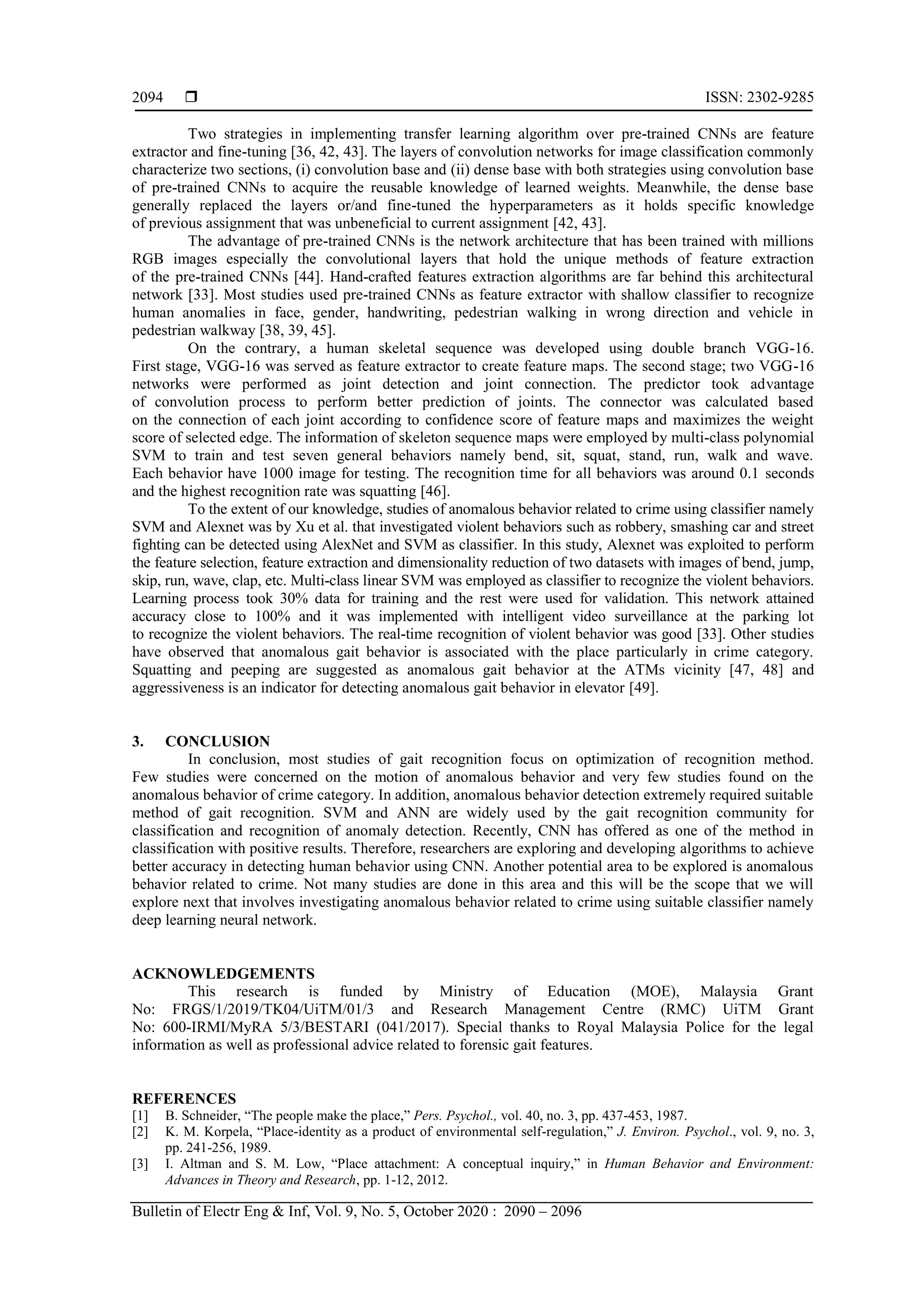 Review On Anomalous Gait Behavior Detection Using Machine Learning