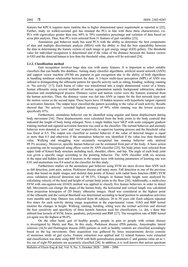 Review On Anomalous Gait Behavior Detection Using Machine Learning Algorithms Pdf