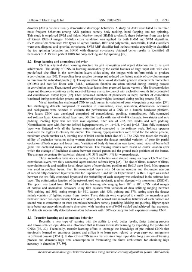 Review On Anomalous Gait Behavior Detection Using Machine Learning Algorithms Pdf