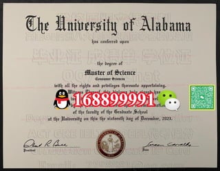 University of Alabama degree offer diploma Transcript | PDF