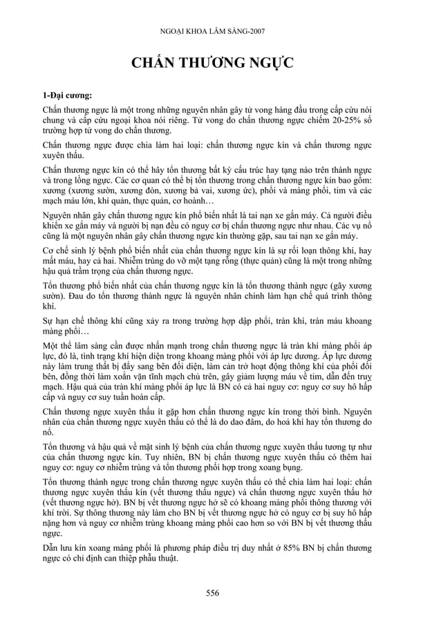 Chấn thương ngực | PDF