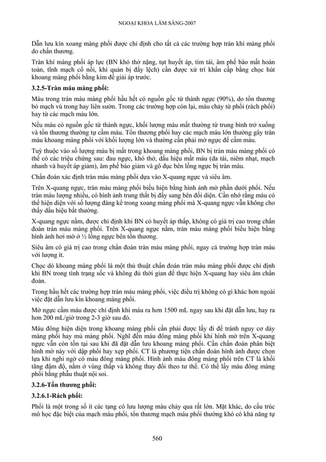 Chấn thương ngực | PDF