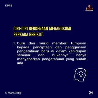 KPPB (Kapasiti Pedagogi Pembelajaran Bermakna) | PDF