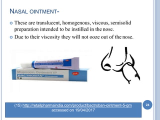 Various forms of nasal drug deliverysystems.pptx