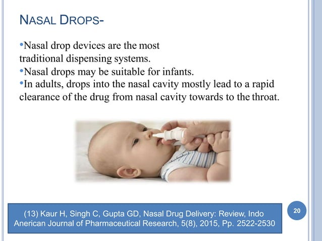 Various forms of nasal drug deliverysystems.pptx