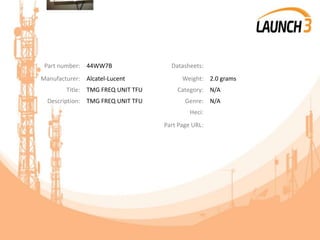 Alcatel-Lucent 44WW7B | PPT